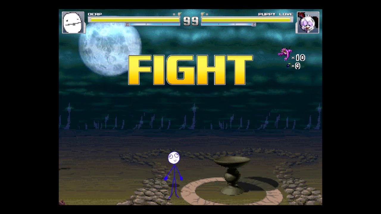 Mugen 1.1 Bonus Games: Derp's Puppy Love - YouTube
