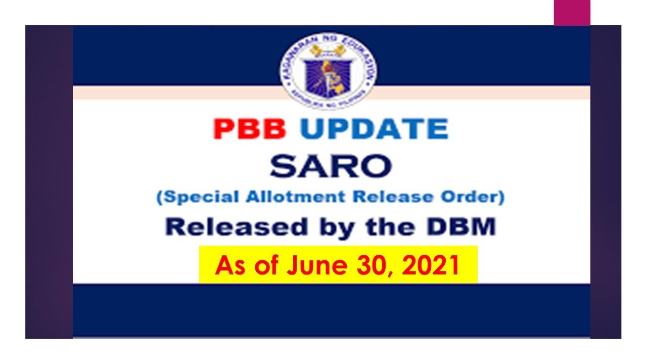 PBB Update Additional Region Released Listing of SARO by DBM as of June ...