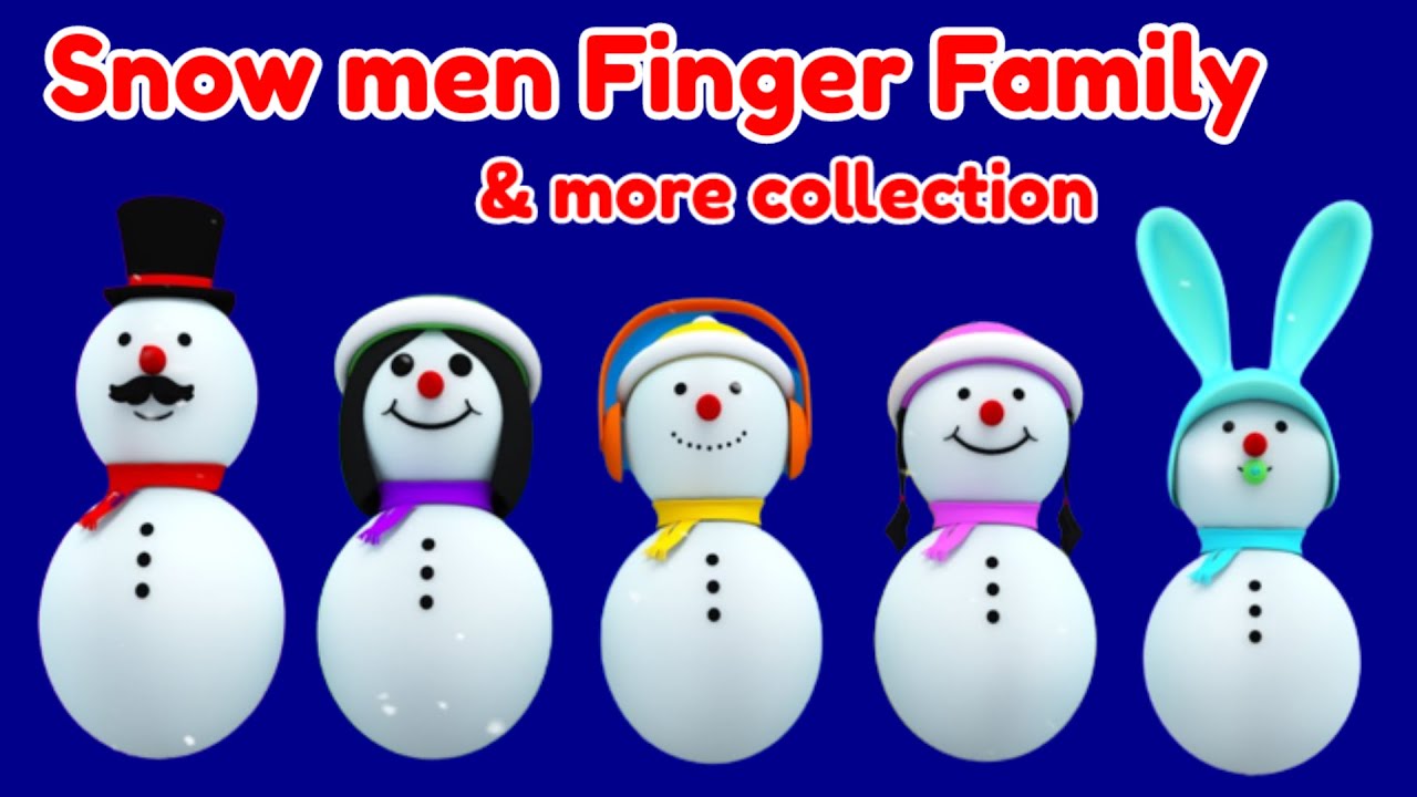 Finger family song | snowman finger family song | Nursery rhymes for ...
