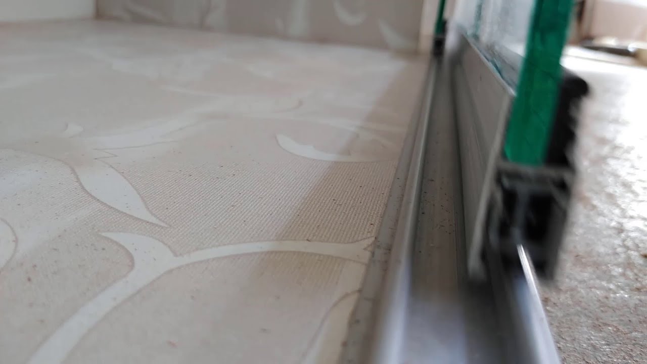 Sliding Glass Cabinet | How to installation Glass Wheel Channel ...