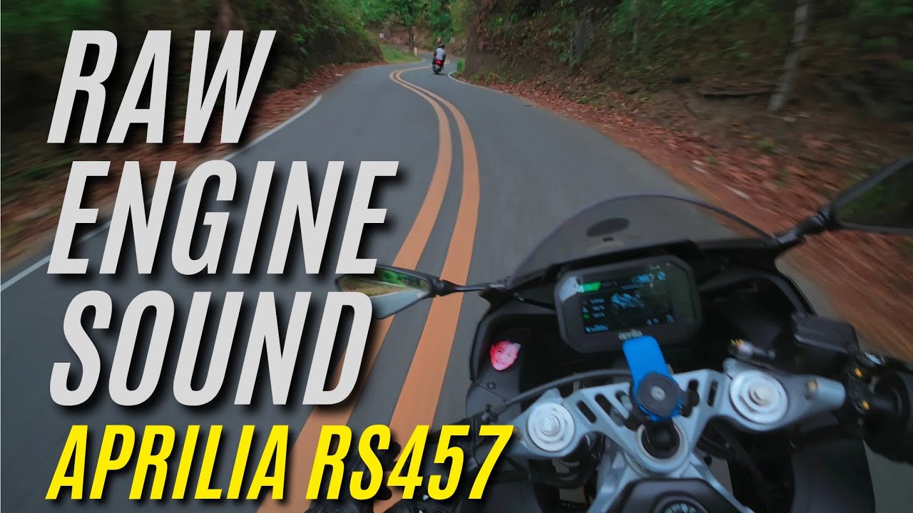 Aprilia RS457 Pure Engine Sound along Tagaytay-Talisay Road! - YouTube