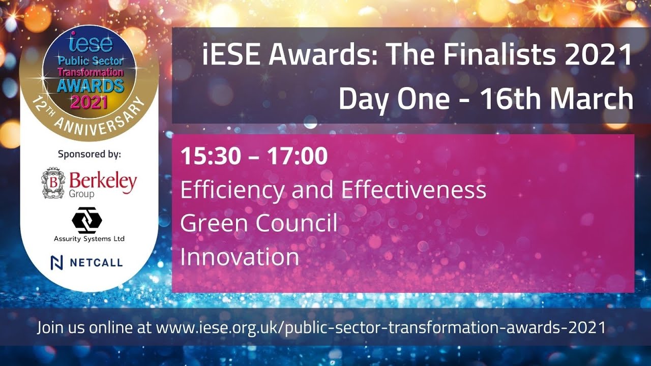 iESE Awards: The Finalists 2021 - Efficiency + Effectiveness, Green ...