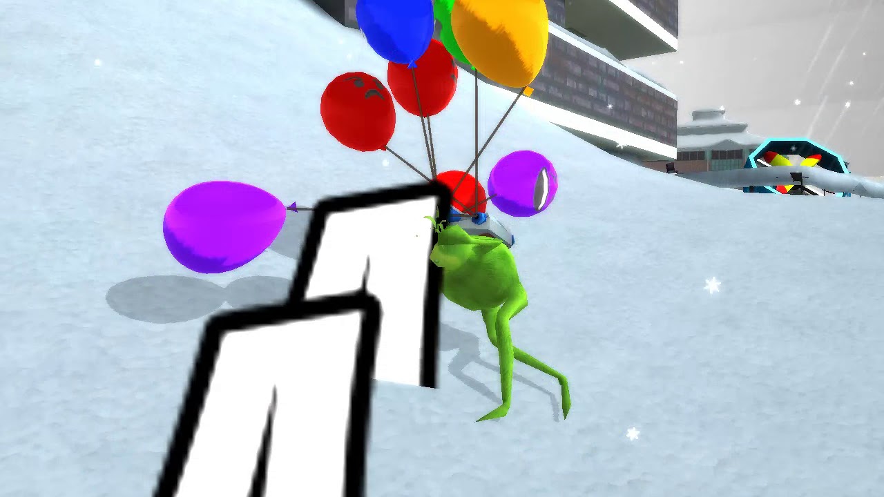 grinch frog breaks snowflakes - YouTube