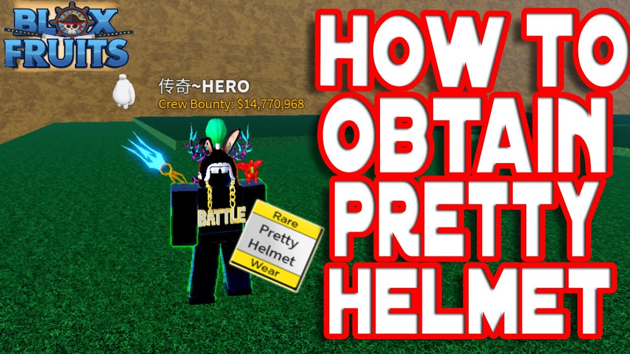 UPDATE 15 | How to get Pretty Helmet accessory in Blox Fruit - YouTube