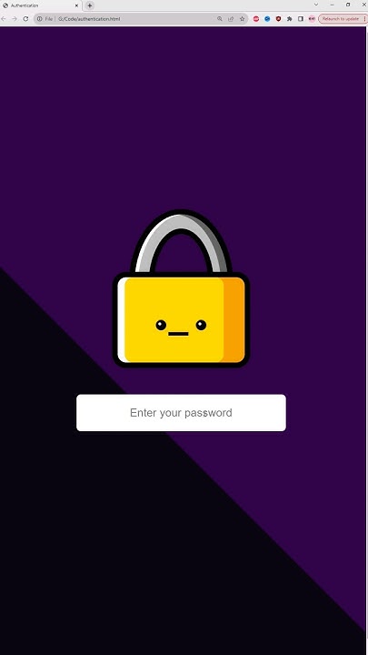 Authentication In Html Css Shorts Html Css Trending Tutorial