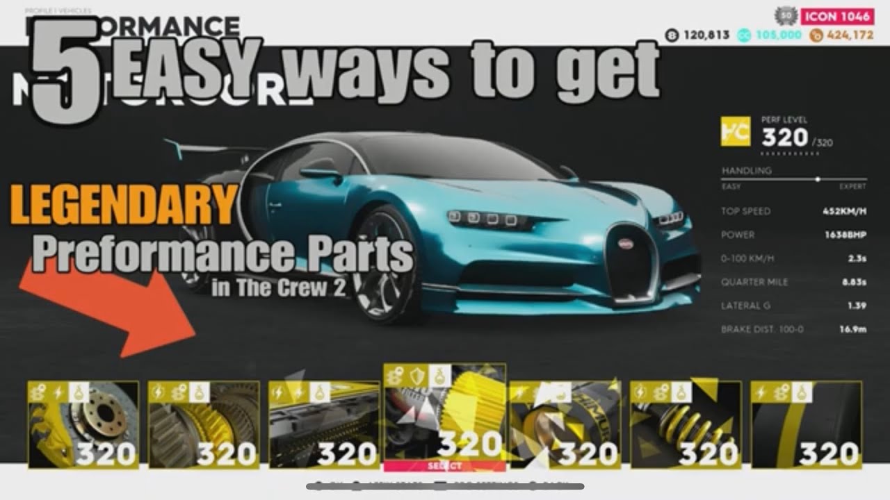 5 EASY ways to get FULL LEGENDARY performance parts in The Crew 2 - YouTube