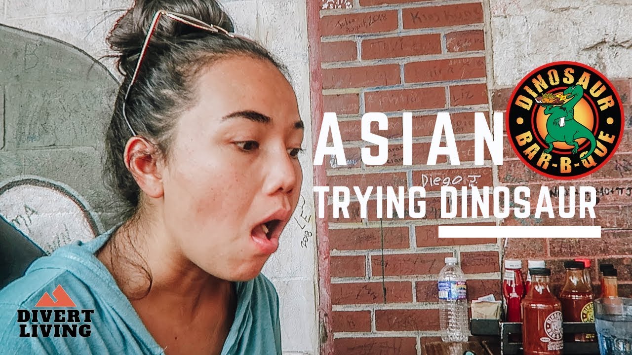 First Time Trying Dinosaur BBQ - YouTube