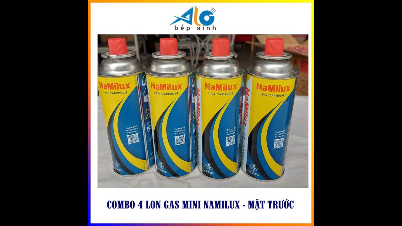 THÙNG GAS LON MINI NAMILUX - BÌNH GA MINI - 220g/ lon - Xuất xứ Việt ...