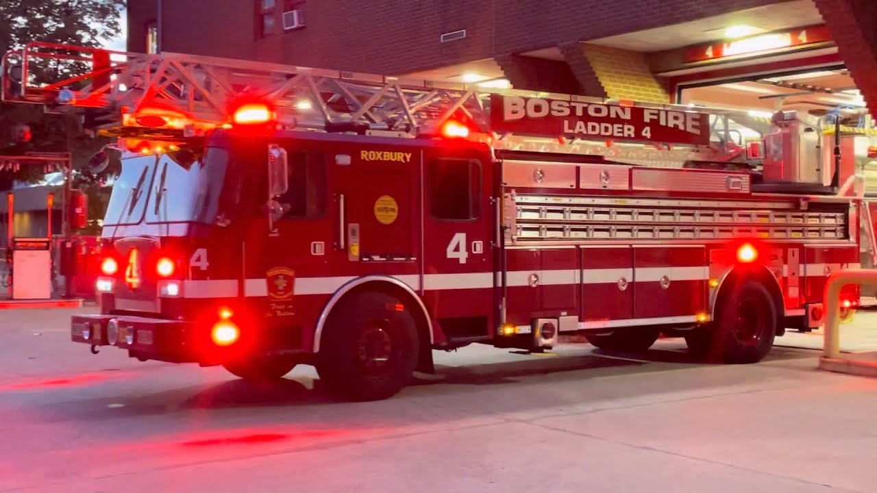 Boston, MA Ladder 4 responding to Medical 7/6/22 - YouTube
