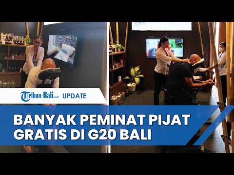 Pijat Gratis di G20 Bali, Gusti Ayu Saras: Banyak yang Minta Tambahan Waktu