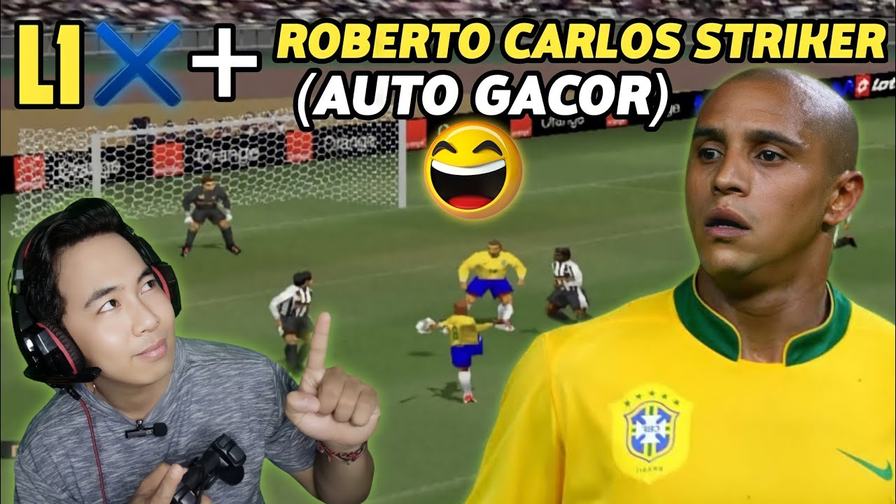 Roberto Carlos Jadi Striker.. Aku Main Game Sepakbola Ps 1 Winning ...