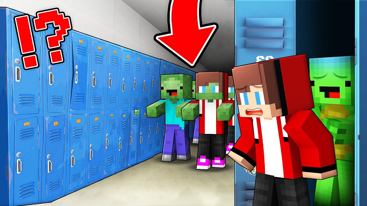 JJ And Mikey ESCAPE From JJ And Mikey ZOMBIE MUTANT in SCHOOL in Minecraft Maizen - YouTube
