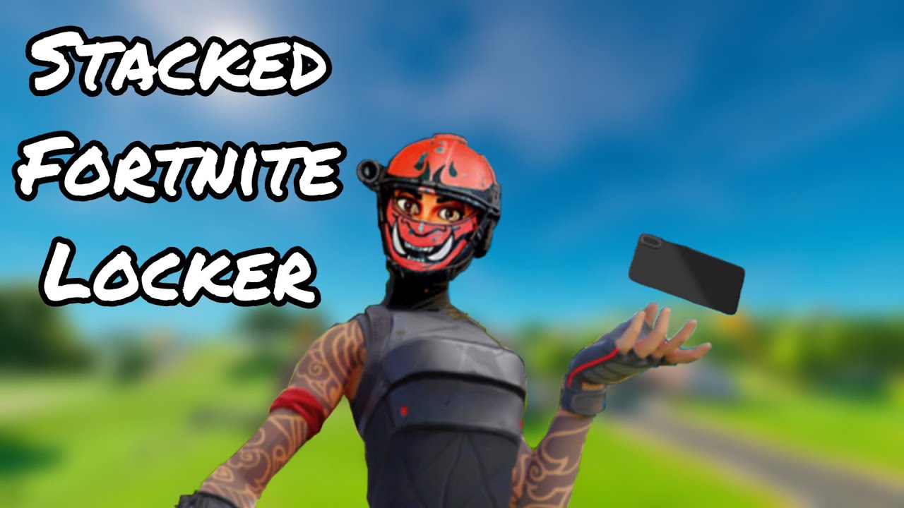 My Fortnite Locker! Stacked Account - YouTube