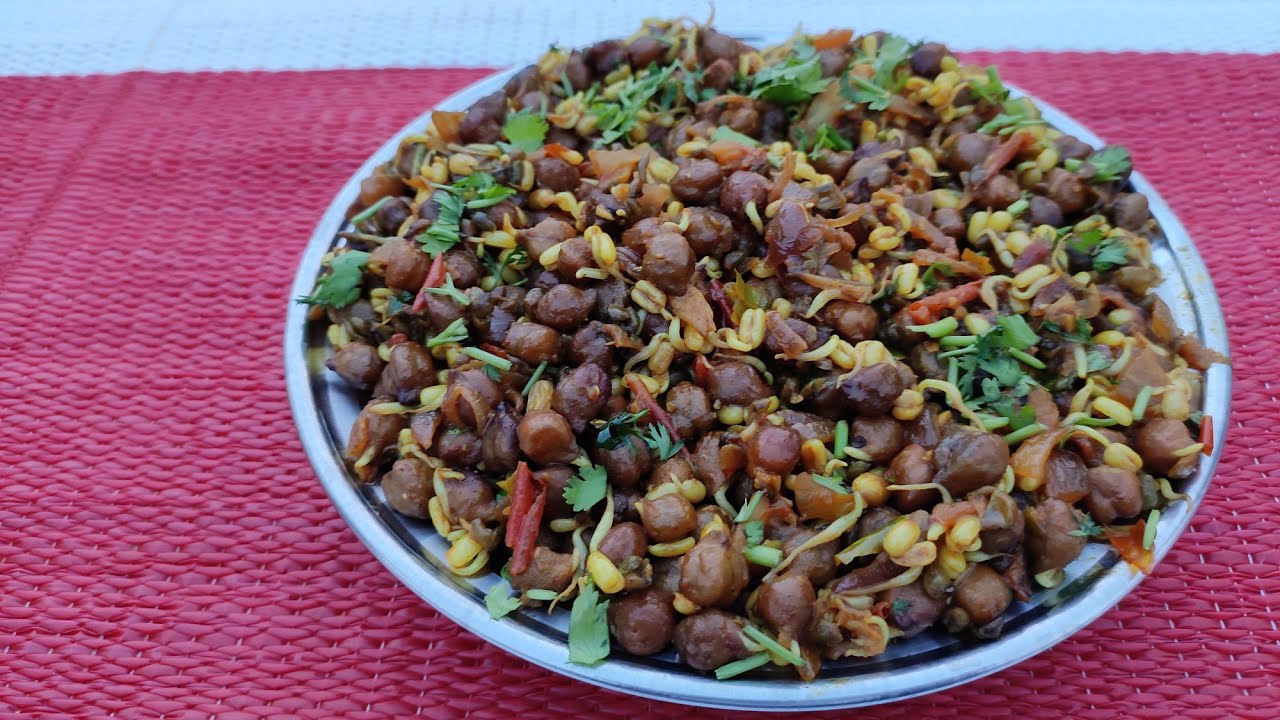 Ankurit moong aur chane ka nasta - YouTube