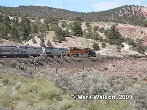 Amtrak California Zephyr with UP Heritage D&RGW 1989 SD70ACe pt2 - YouTube