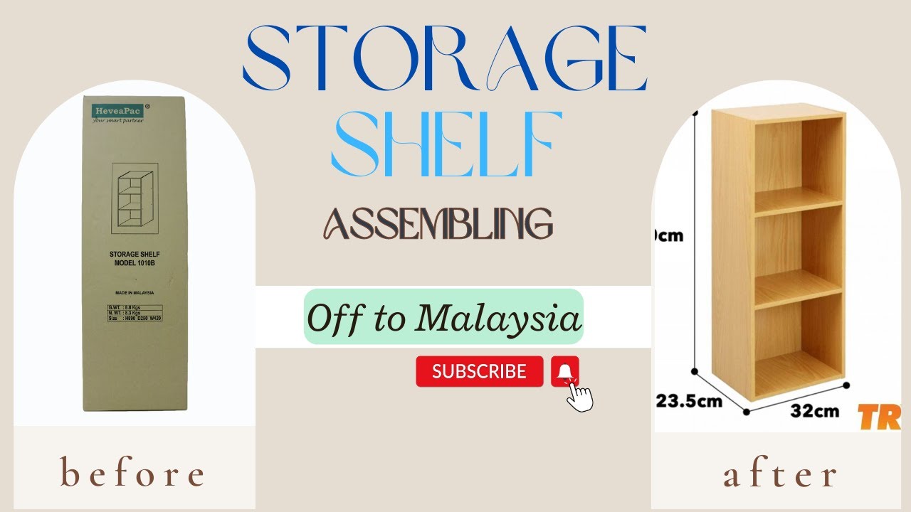 DIY Storage Shelf Assembling | off to malaysia | diy ideas | How to ...