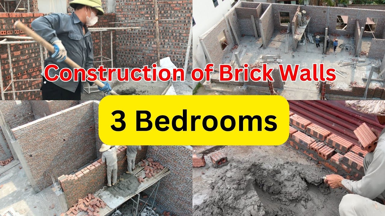Watch This! Brick Wall Construction Transforming a 3-Bedroom House ...