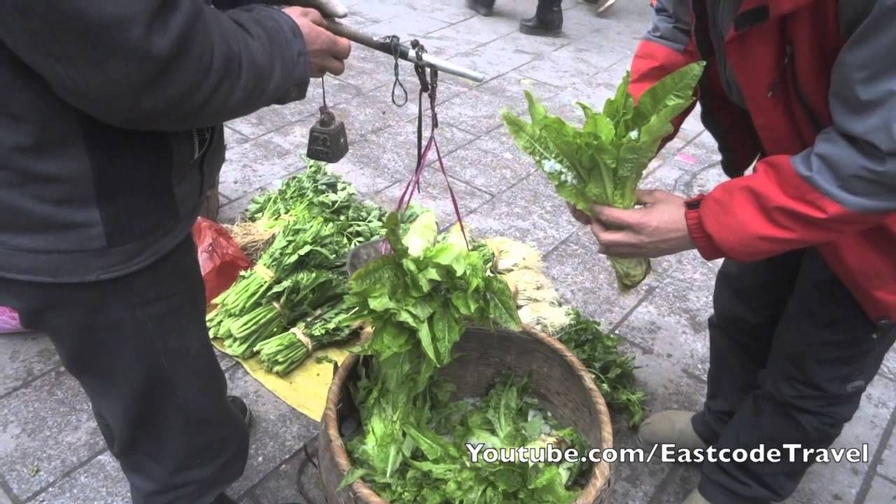 Chinese antique balance scale in daily life - YouTube