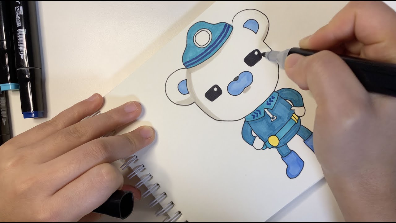 drawing OCTONAUTS Barnacles 옥토넛 바나클 대장 그리기 - YouTube