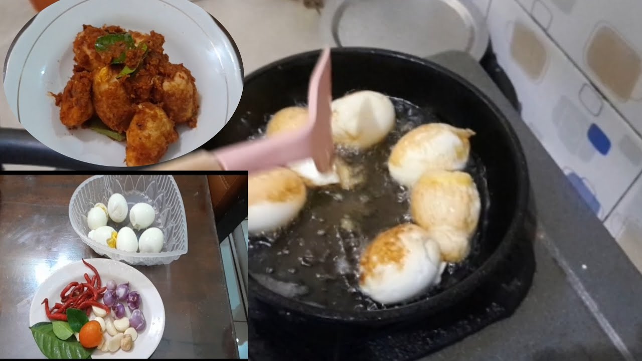 MENU TELUR REBUS GORENG BALADO !!? - YouTube