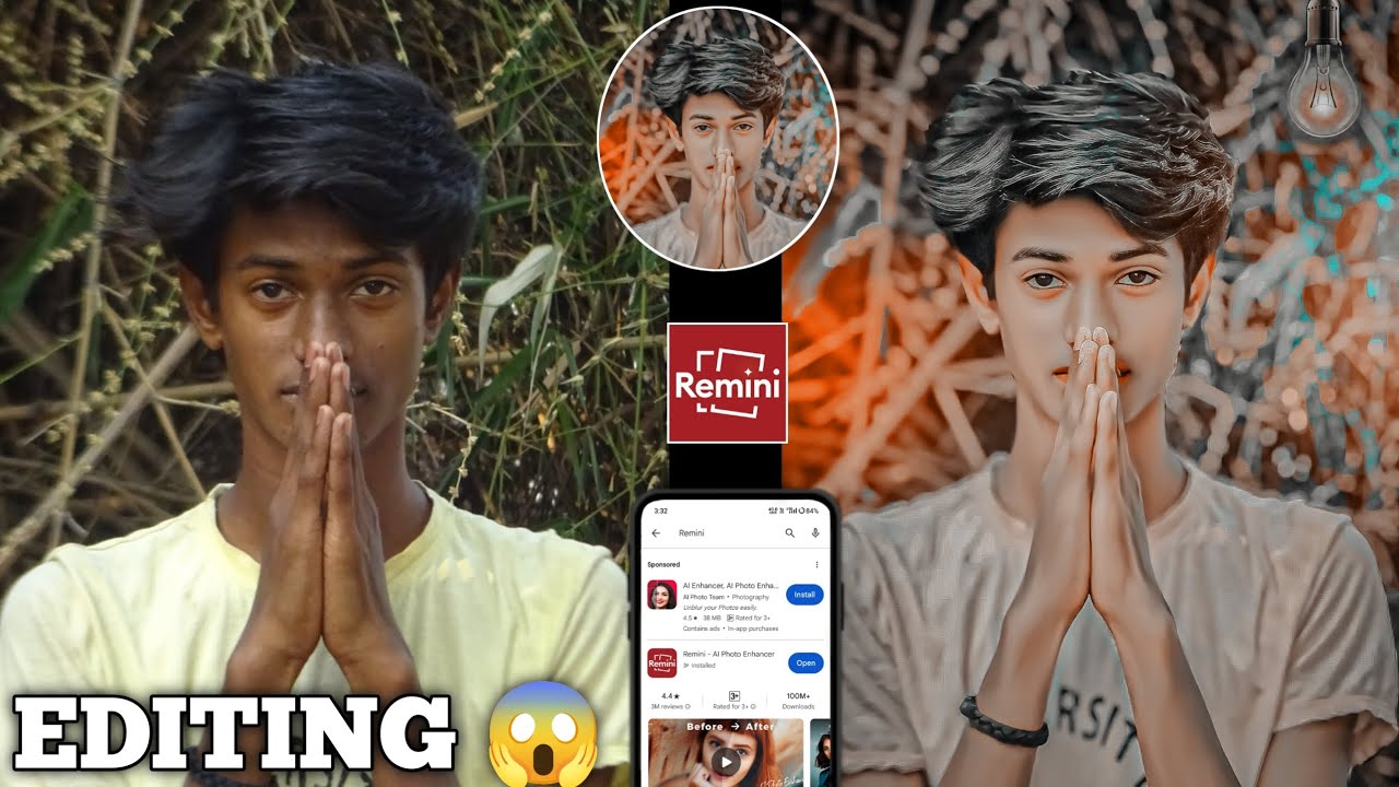 ( Remini ) Remini App Photo Edit कैसे करें || Remini Se Photo Editing ...