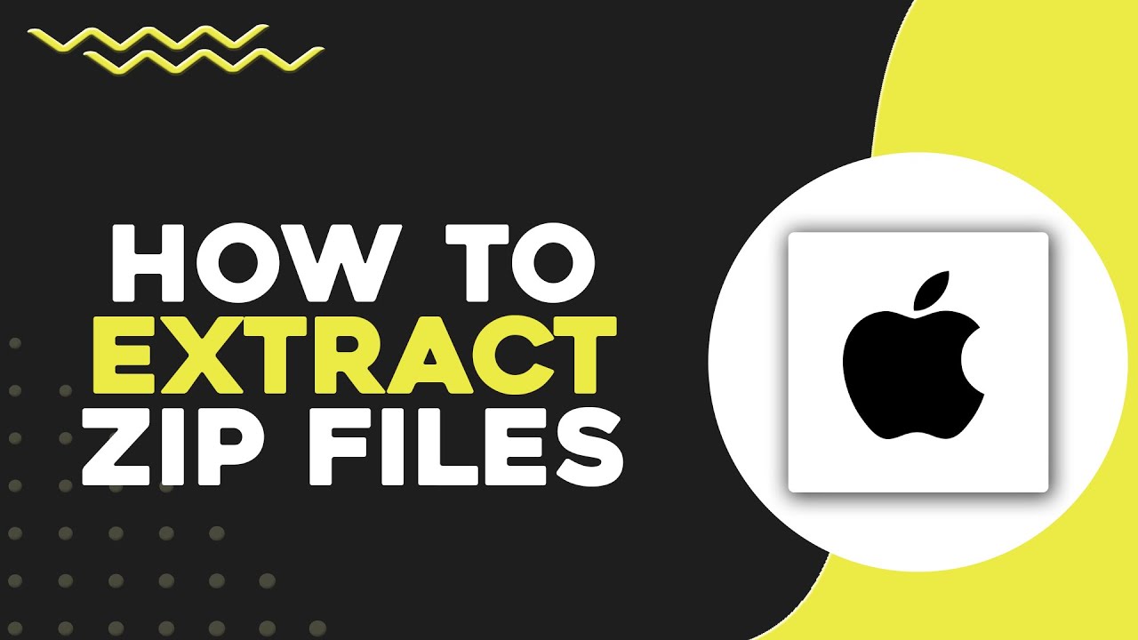 How To Extract Zip Files On MacBook (Quick & Easy) - YouTube
