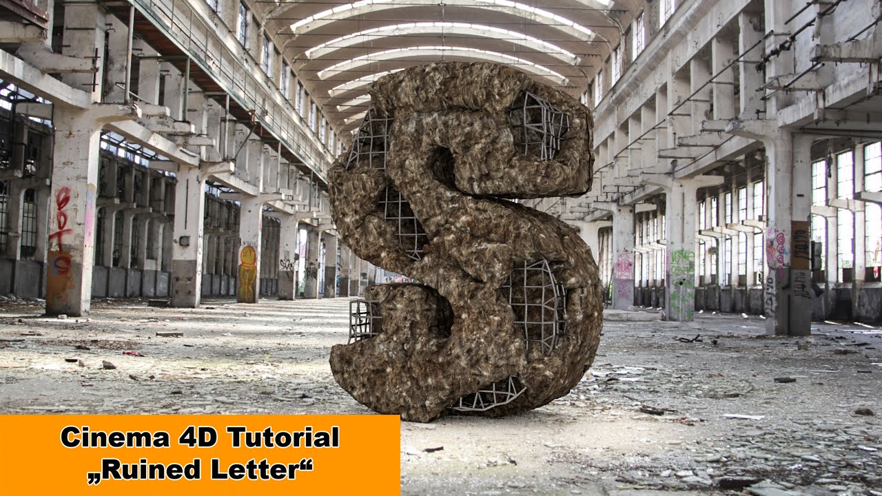 Ruined Letter (Cinema 4D Tutorial) - YouTube