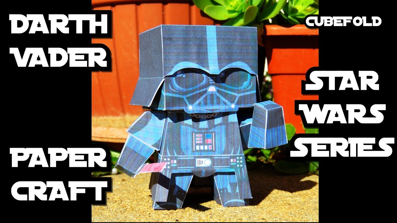 PaperCraft DARTH VADER - CUBEFOLD STAR WARS SERIES - YouTube