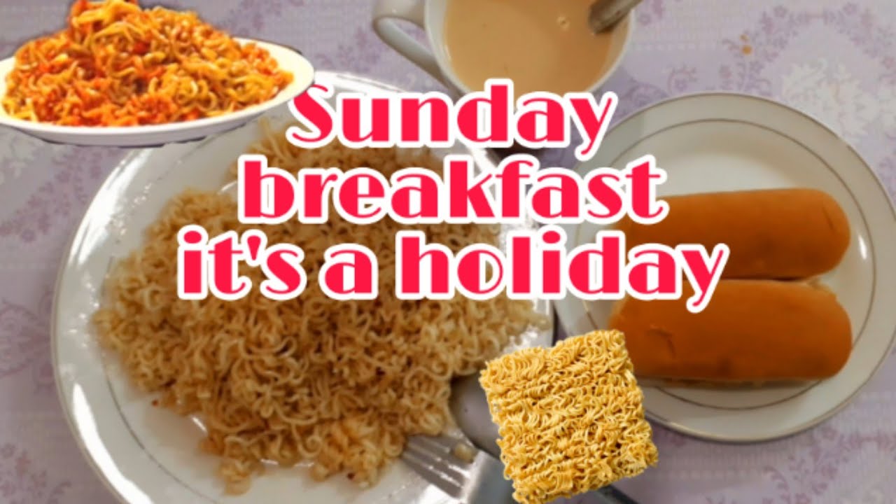 Pansit Canton Sunday Breakfast|OFWLIFE madaling Lutoin - YouTube