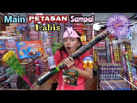 BORONG PETASAN SAMPAI UANG CELENGAN HABIS ! KENA CUBIT MAMA..Gawatt