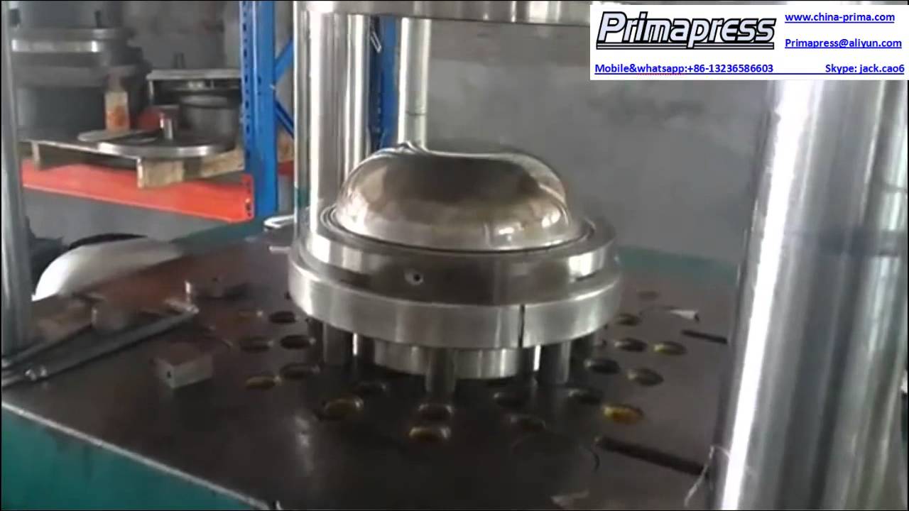 Cooking ware dish hydraulic press machine, cookware deep drawing press ...