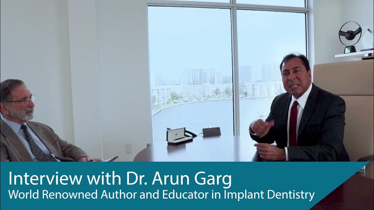 Dr. Arun Garg of Implant Seminars speaks with Dr. Herb Moskowitz, Chairman of ioTech ...