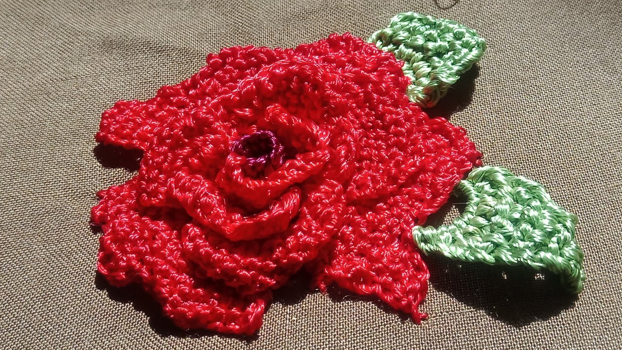 3D Rose embroidery🌹 | flower embroidery | new embroidery design|Hand ...