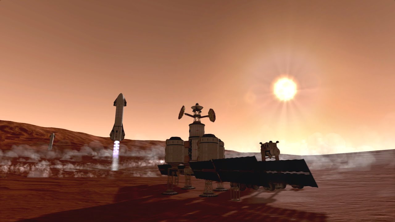 Duna Base assembly using Starships PART 2/2 - YouTube