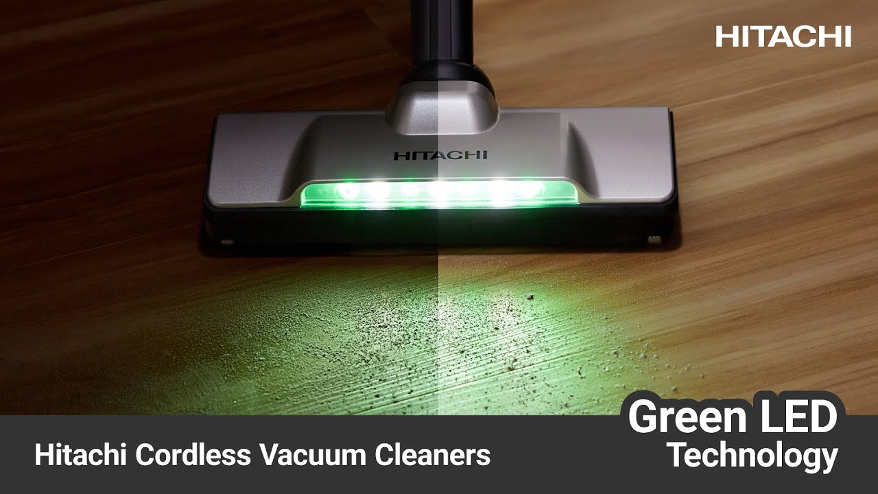 Hitachi Cordless Vacuum Cleaners PV-XH3M | Green LED Technology - YouTube
