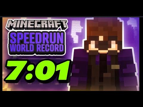 MINECRAFT SPEEDRUN WORLD RECORD (7:01) - YouTube