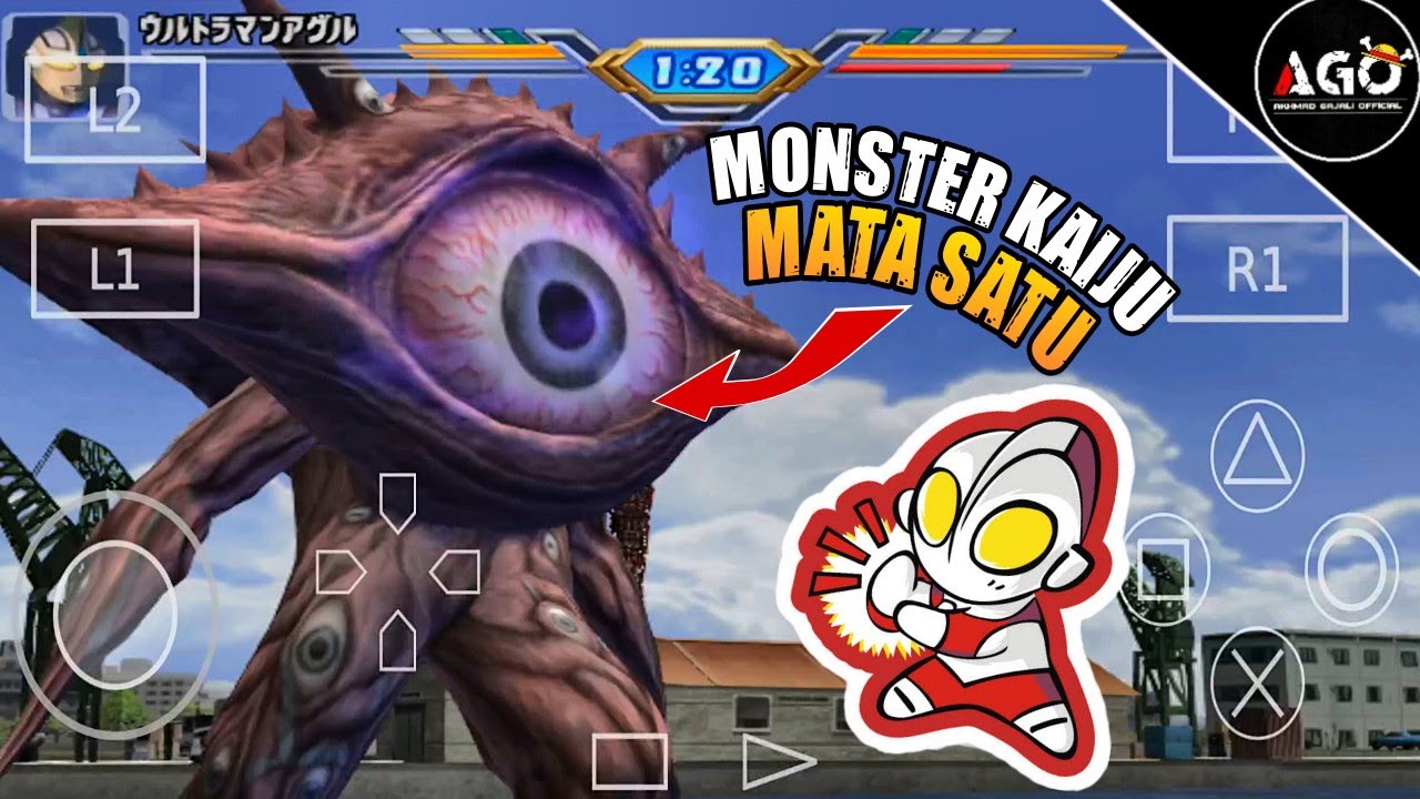 MENCOBA MELAWAN MONSTER KAIJU MATA SATU - ULTRAMAN FIGHTING EVOLUTION 3 ...