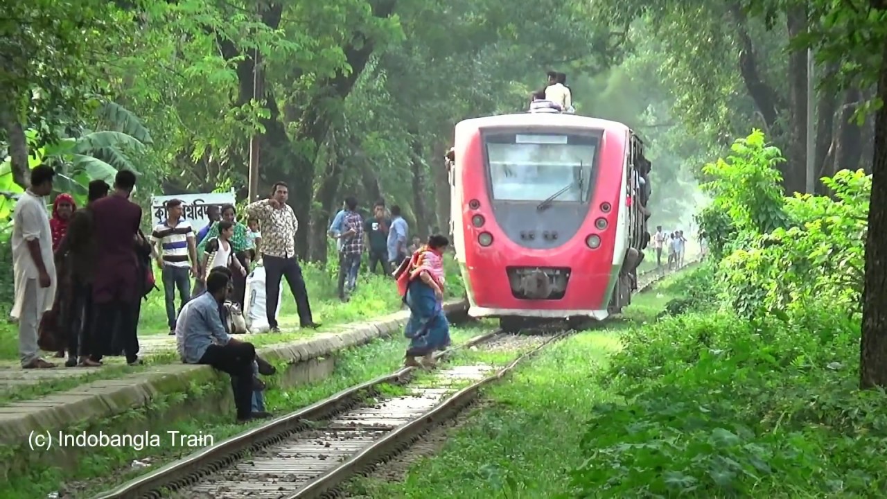 Meter Gauge Demu Train of Bangladesh Railway Entering Mymensingh ...