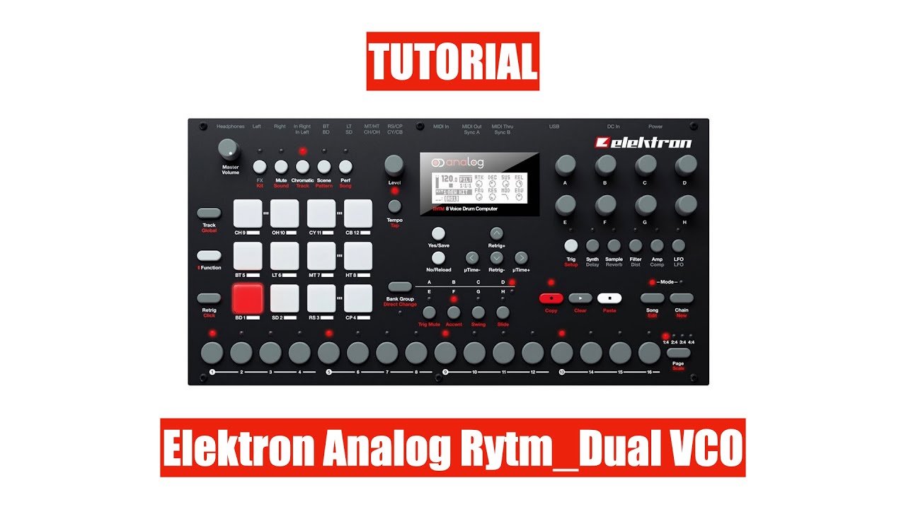 TUTORIAL_Elektron Analog Rytm_Dual VCO - YouTube