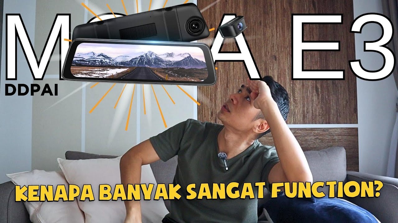 DASHCAM DENGAN 10" MULTI-FUNCTION SCREEN? | DDPAI Mola E3 Mirror Dash Cam 2023 - YouTube