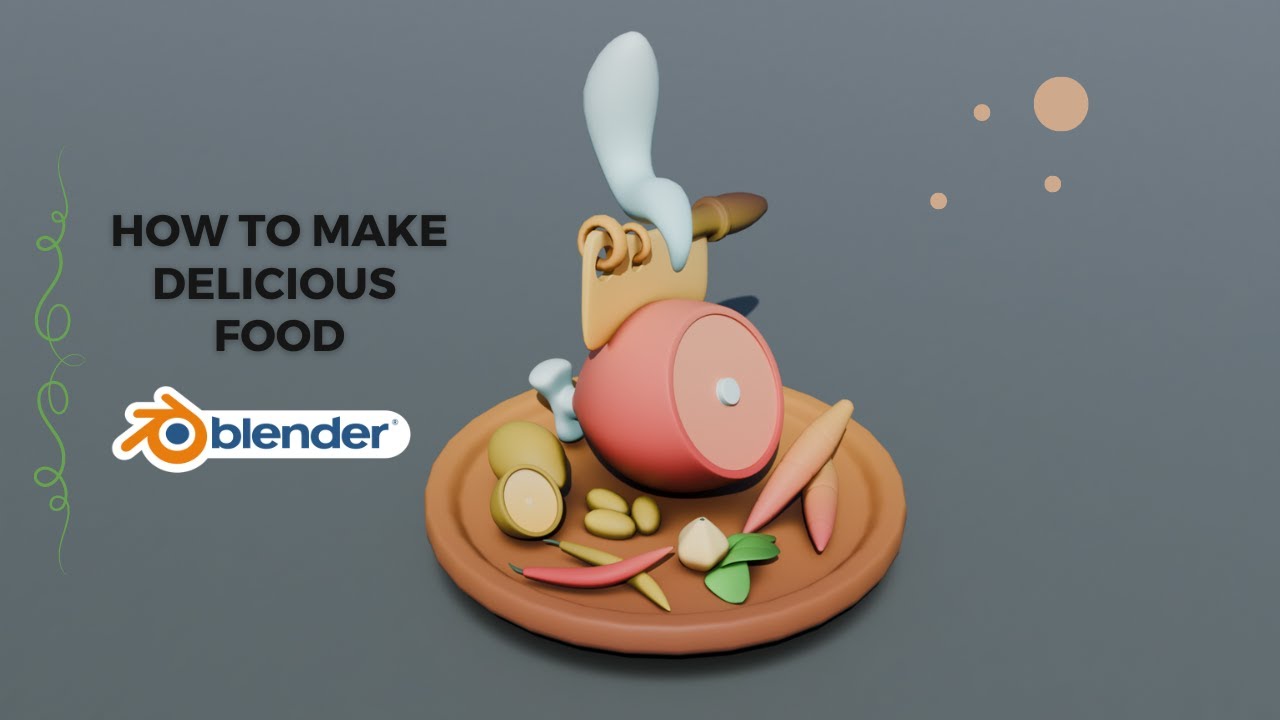 Creating A Stylized Food Art in Blender: A Step-by-Step Timelapse ...