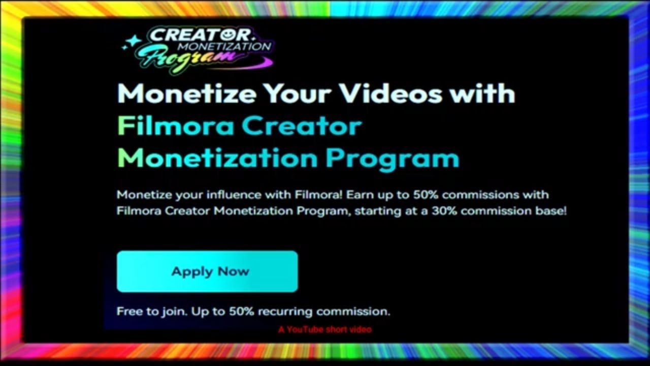 Monetize Your Videos with Filmora Creator Monetization Program - YouTube
