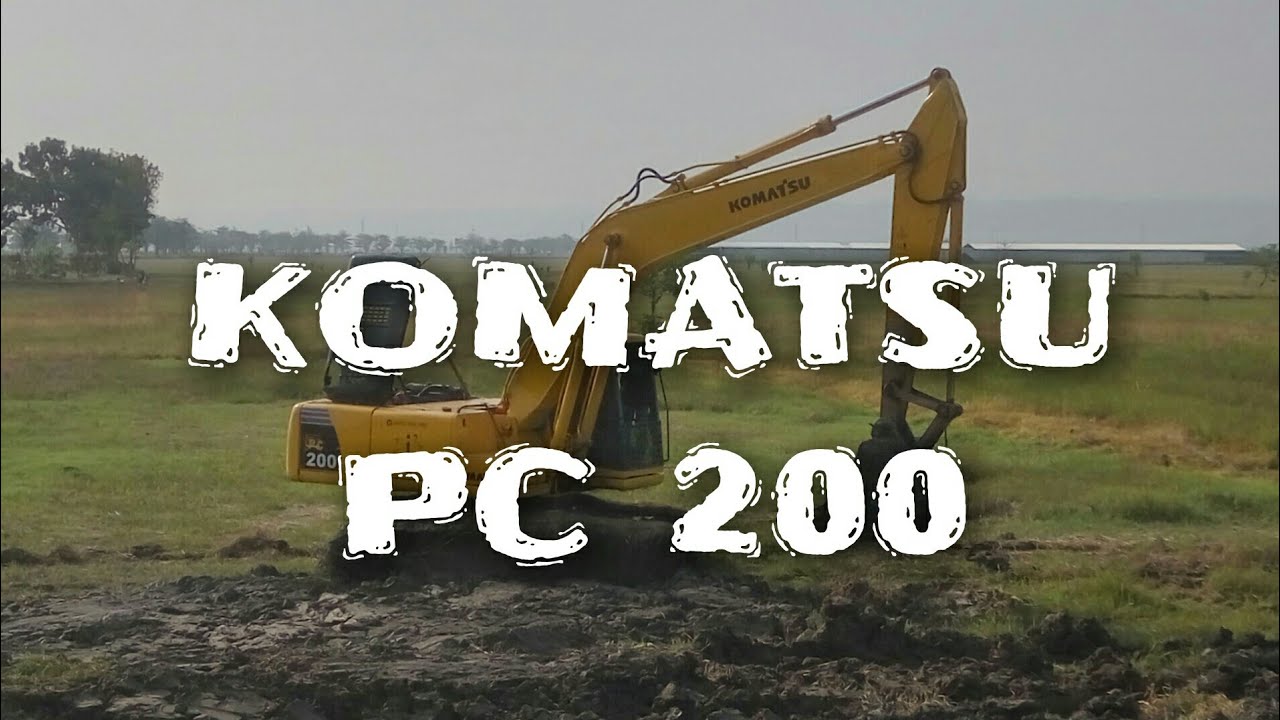 KOMATSU PC 200 PROYEK IRIGASI - YouTube