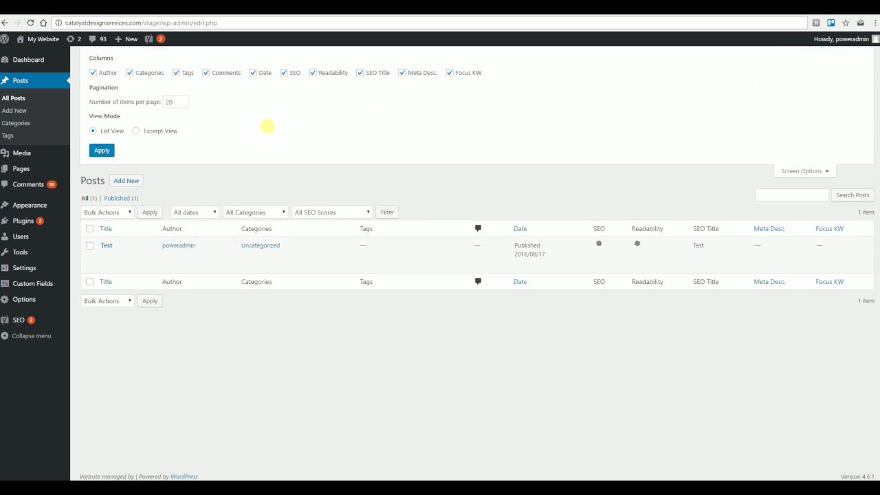 WordPress - Screen Options - YouTube