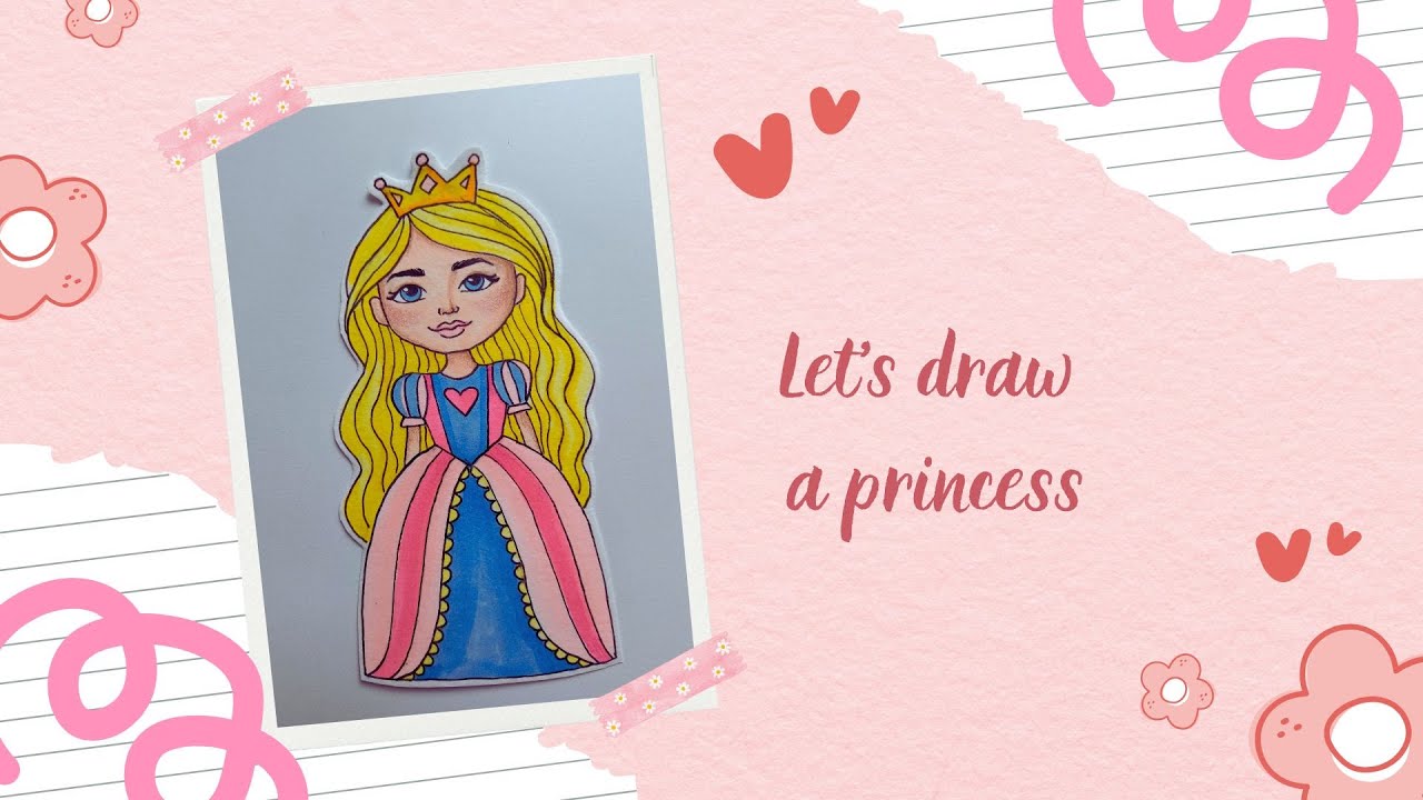 How to Draw a Princess || Drawing for Kids👑💖 - YouTube
