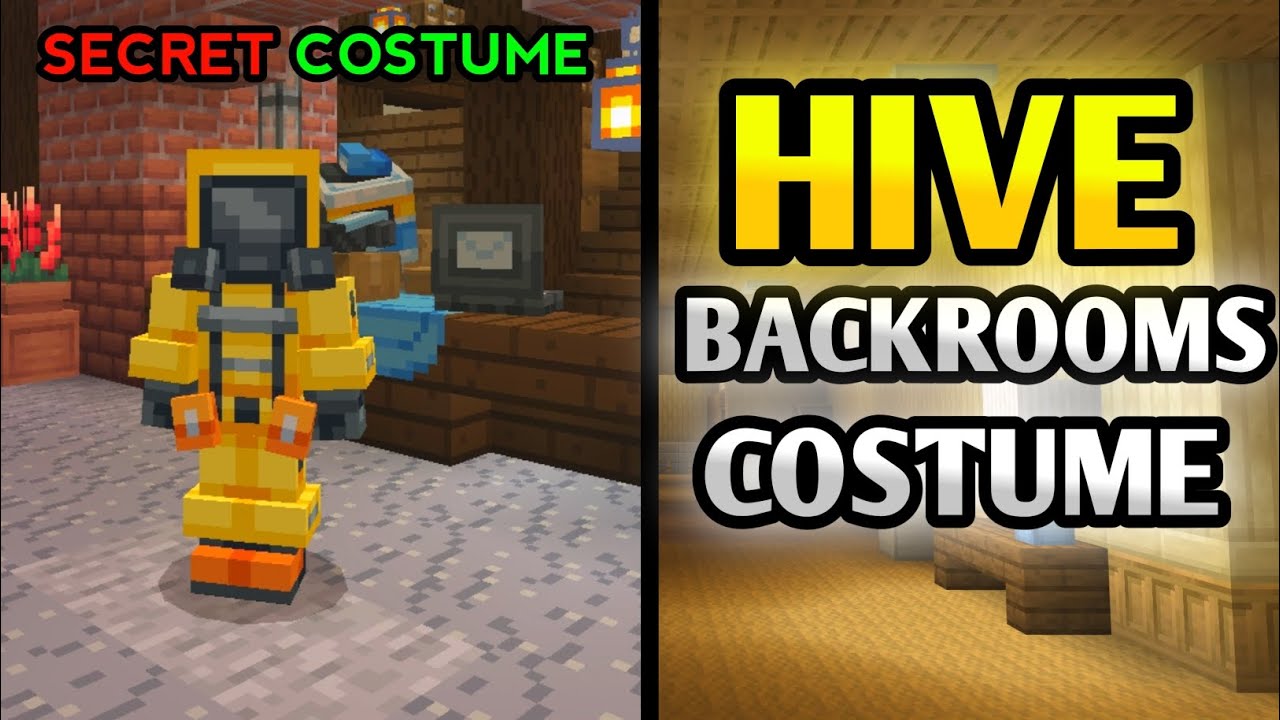 How to get Hive Backrooms Map Costume #hiveserver #minecraft - YouTube