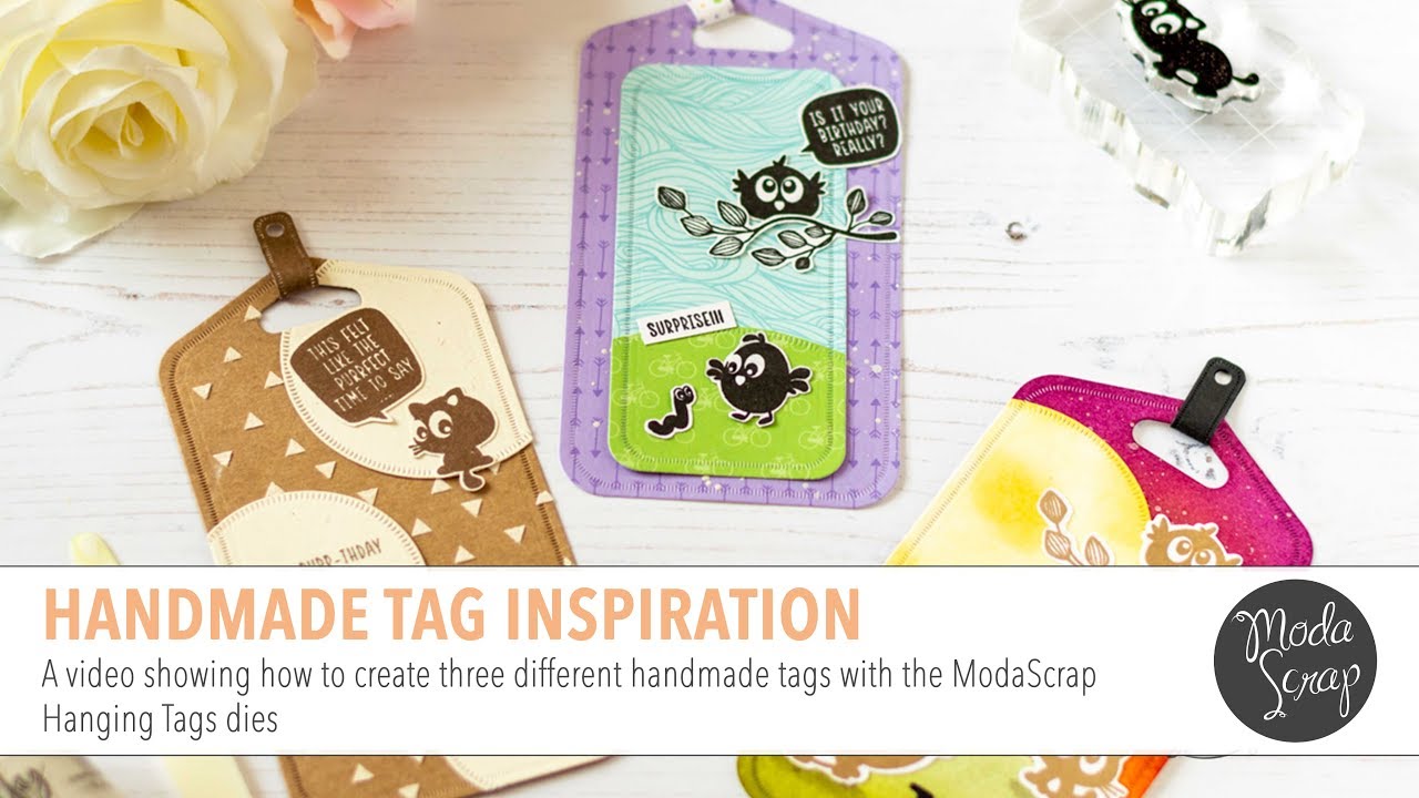 Handmade Tag Inspiration | ModaScrap Hanging Tags - YouTube