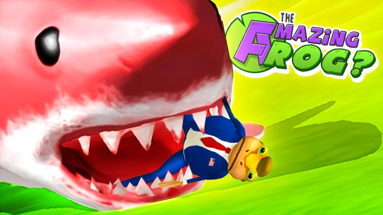 RED MEGALODON EATS TRUMP FROG! - Amazing Frog Gameplay - Amazing Frog ...