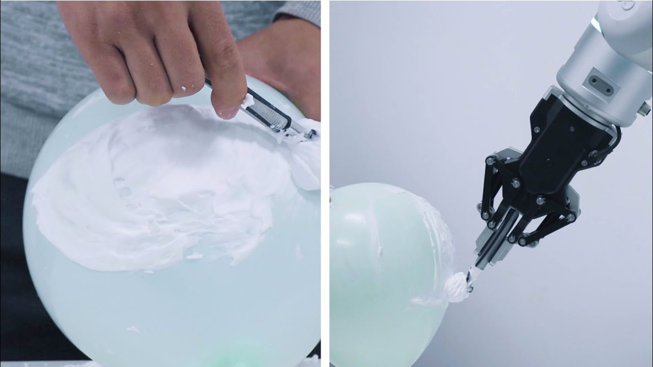Flexiv Lab | Shave-a-Balloon Challenge by Rizon - YouTube