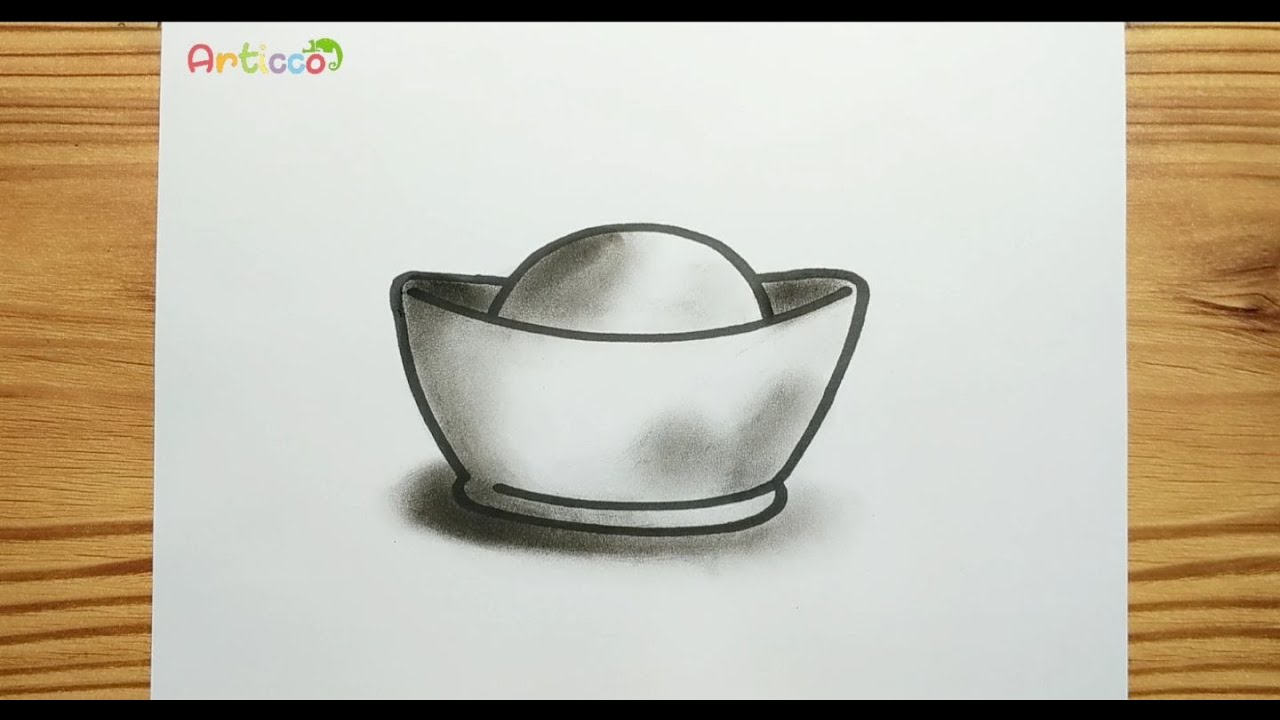 HOW TO DRAWING CHINESE NEW YEAR GOLD - YouTube